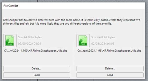 Grasshopper Attempts To Load Multiple Plugin Versions Yak Mcneel Forum