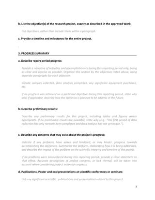 Format For Writting Progress Report PDF