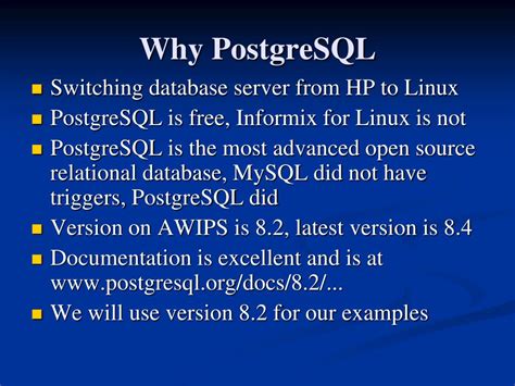 PPT Intro To PostgreSQL PowerPoint Presentation Free Download ID