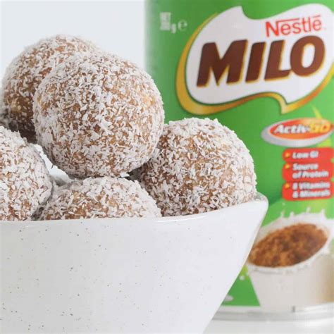 Easy Milo Balls 4 Ingredients Bake Play Smile