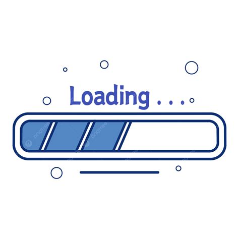 Loading Progress Bar With Blue Gradient Design Loading Bar Icon