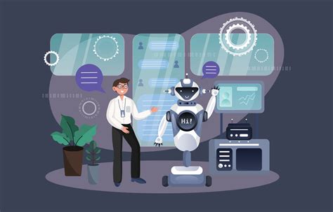 Chat Gpt With Robot Template Background 22695483 Vector Art At Vecteezy