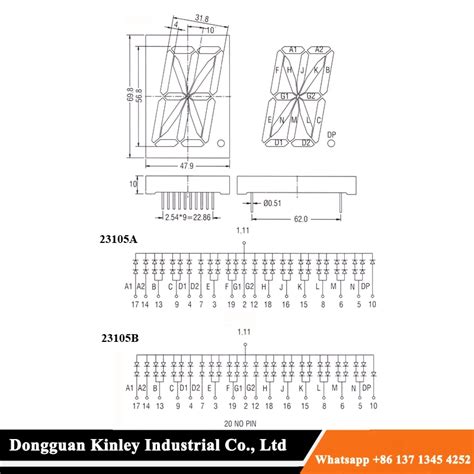 large alphanumeric led 16 segment led display 2 3 inch buy 16 segment