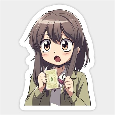 Shocked Anime Girl Anime And Manga Sticker Teepublic