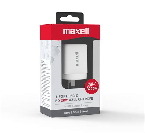 Usb C Type C Pd Smart Wall Charger W Port White Maxell Australia