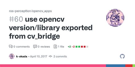 Use Opencv Versionlibrary Exported From Cvbridge By K Okada · Pull