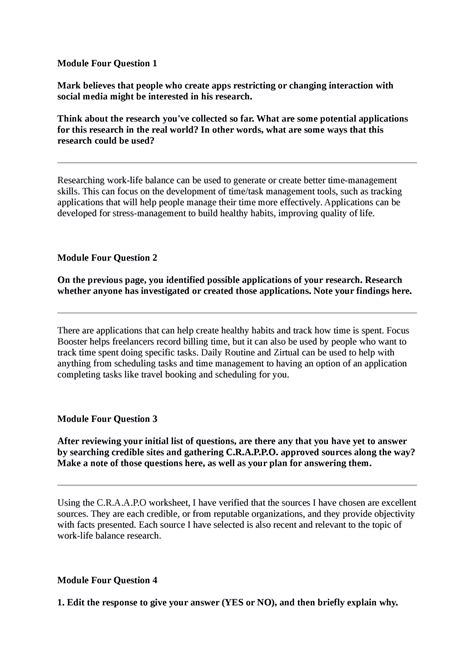 Scs 200 Applied Social Sciences Module 4 Short Answers Module Four Question 1 Mark Believes