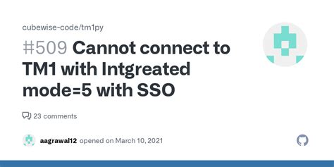 Cannot Connect To Tm1 With Intgreated Mode5 With Sso · Issue 509 · Cubewise Codetm1py · Github