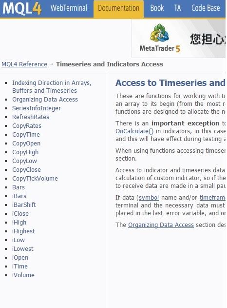 Functions Not Correctly Identified Indices Mql4 And Metatrader 4