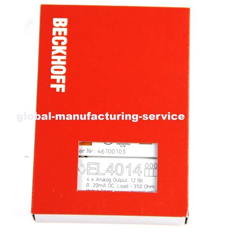 Beckhoff El4004 Ethercat Terminal 4 Ch Analog Output Module