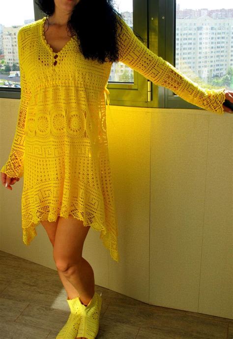 Одноклассники Схемы вязаных крючком платьев Стиль бохо Вязаный крючком топ