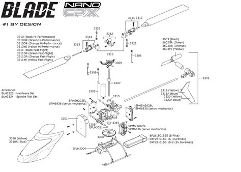 Exploded View Blade Nano Cp X Chassis Astra