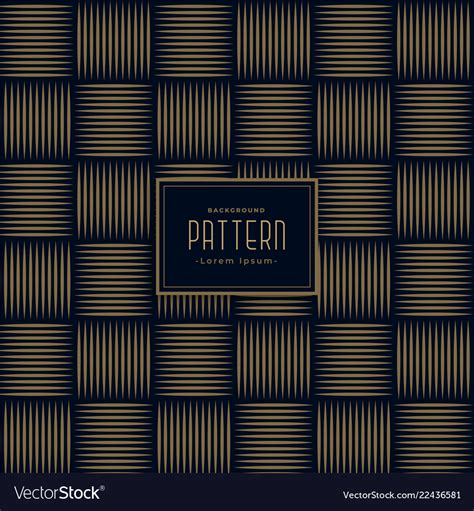 Stylish Horizontal And Vertical Lines Pattern Vector Image