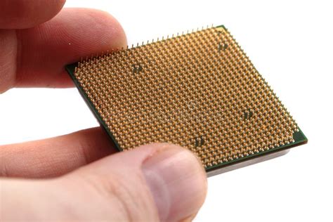 Computer Chip Isolated Stock Photo Image Of Electronic
