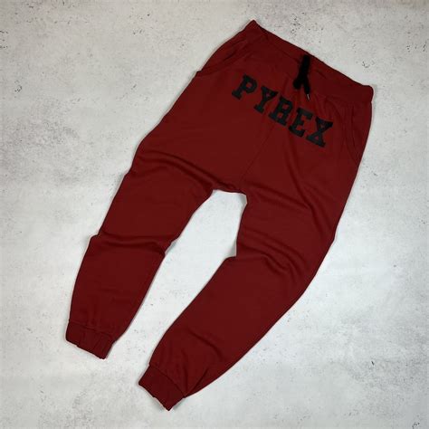 Pyrex Vision × Streetwear × Vintage Pyrex Virgil Abloh Sweatpants Y2k Drip Front Logo Big Grailed