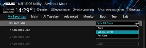 Cpu Core Ratio Sync All Cores • Вэб шпаргалка для интернет