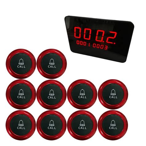 433 Mhz 서비스 호출 시스템 호출 버튼 코스터 호출기 식당 대기열 호출 송신기호출기 Aliexpress