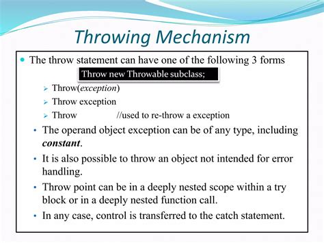 Exception Handling In Java Pptx Programming Languages Computing