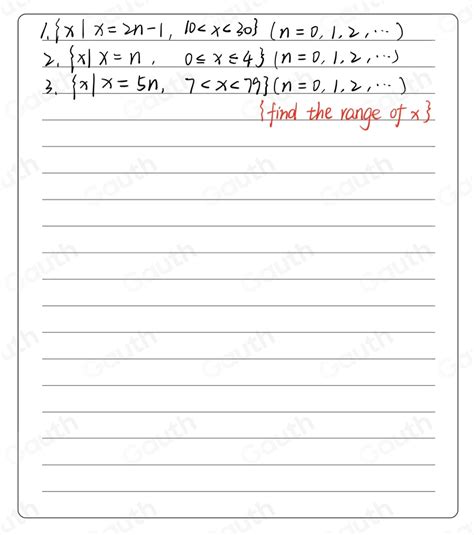 Solved Use Set Builder Notation To Name The Set 1 The Set Of All Odd Numbers Between 10 And