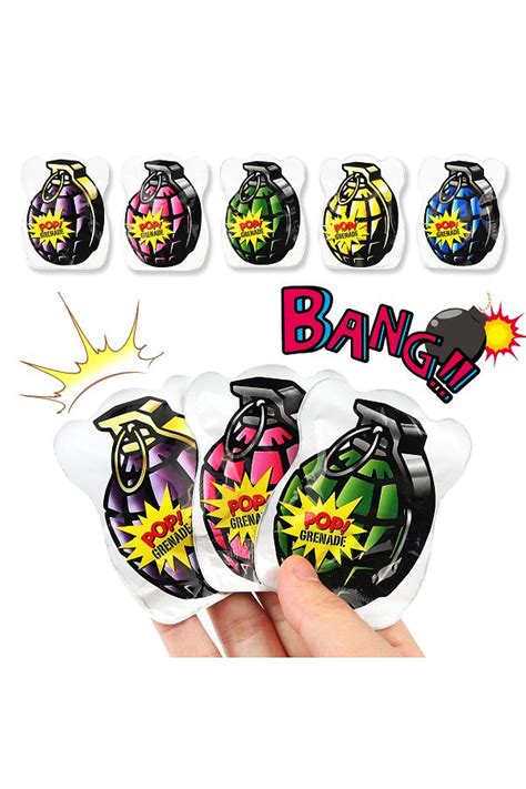 Choice Automatic Inflatable Grenade Small Explosive Bag Novel Prank Toy Self Exploding Grenade