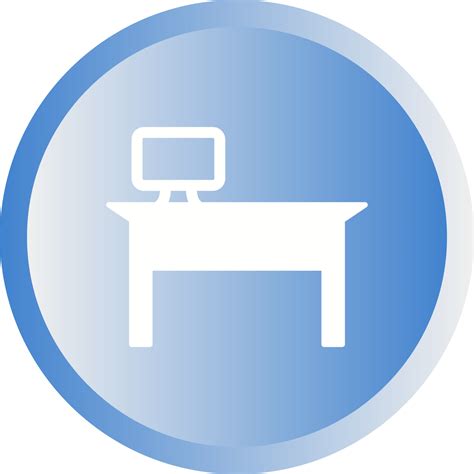 Office Desk Vector Icon 16933935 Vector Art At Vecteezy