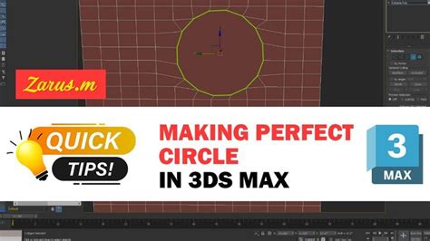Make A Perfect Circle With Edges In 3ds Max With Geopoly A Perfect