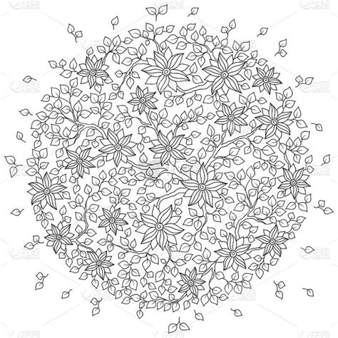 黑白相间的圆花点缀，圆形的花边装饰素材 花瓣网