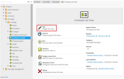 How To Create A DocuSign Envelope List View