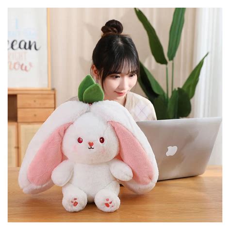 قیمت و خرید عروسک طرح خرگوش توت فرنگی مدل 09 ارتفاع 20 سانتی‌متر