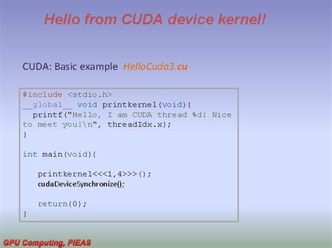 Gpu Computing Cis543 Lecture 03 Introduction To Cuda