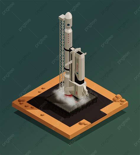 회색 배경 3d 벡터 일러스트 레이 션에 우주선 아이소 메트릭 구성을 발사 속도 혁신 모험 Png 일러스트 및 벡터 에 대한 무료 다운로드 Pngtree