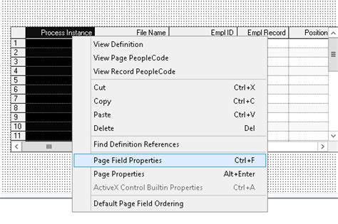 Change Column Label On Grid PeopleSoft Stack Overflow