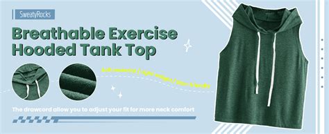 Sweatyrocks Womens Summer Sleeveless Hooded Tank Top T Shirt For