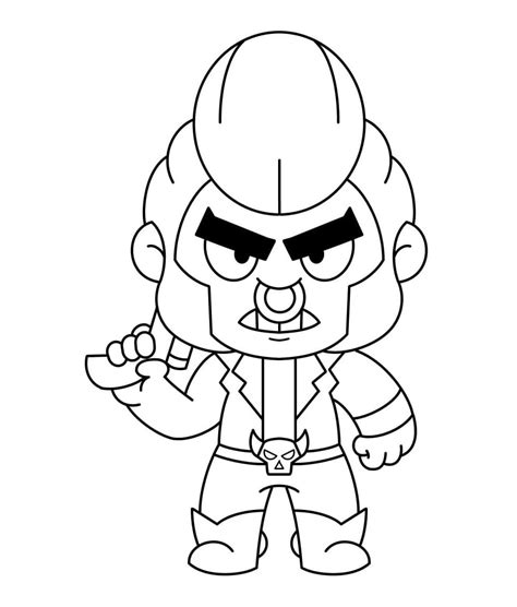 Tô Màu Bull Trong Brawl Stars Trang Tô Màu Cho Bé