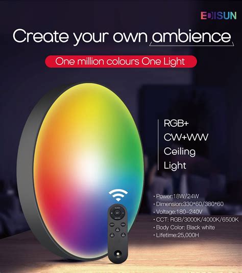 led panel rgb smart ceiling light remote control led and led light