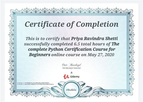 Priya Shetti On Linkedin Python Udemy