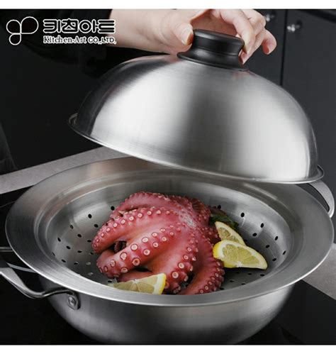 키친아트 돔스티머 스텐 찜기 찜판 돔커버 24~28cm 티몬