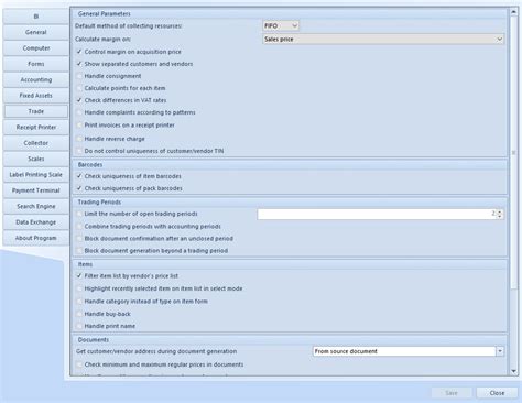 System Configuration Trade Tab General Information Comarch Erp Standard 20221 Knowledge Base