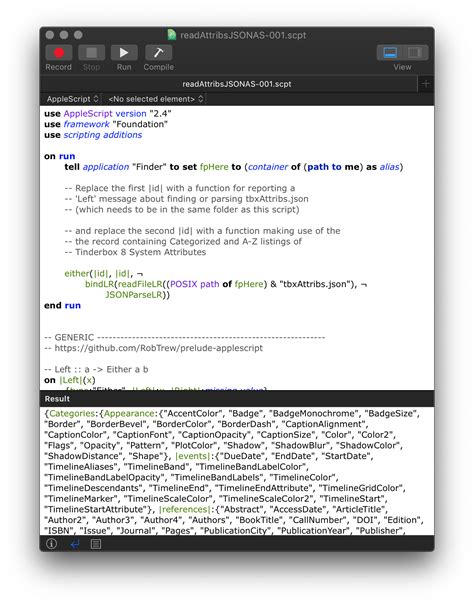 Attribute Browsing Menu For Tinderbox 8 Js Scripts External Scripting