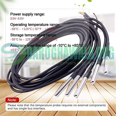 DS B Waterproof Temperature Sensor Digital Temperature Probe In Pakistan