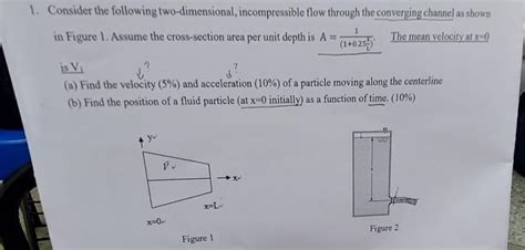 Solved Fluid Mechanics Class Consider The Following Chegg