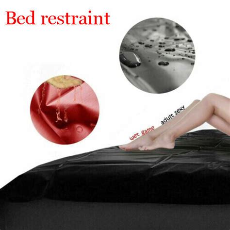 New 210 210cm PVC Waterproof Bed Sheet Couples Game Sex Bedding Wetlook Shiny AU EBay