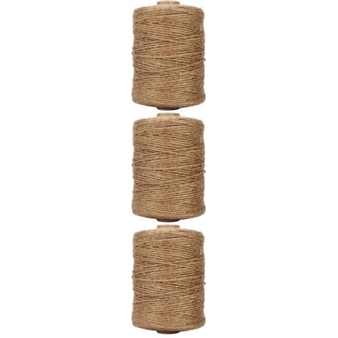 3 Rolls Jute Twine Garden Twine Heavy Duty Twine Jute Twine For Crafts Natural Twine Garden