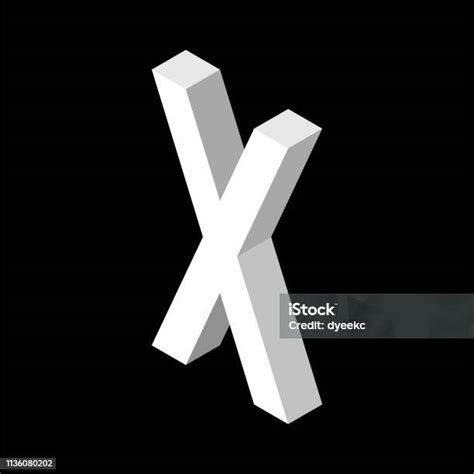 3d 문자 X 로고 아이콘 디자인 서식 파일 요소 로고에 대한 스톡 벡터 아트 및 기타 이미지 로고 0명 3차원 형태 Istock