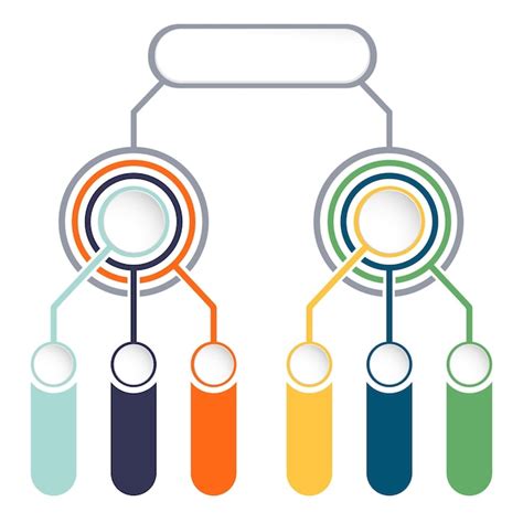 Premium Vector Infographic Template Of Branching Items Illustration