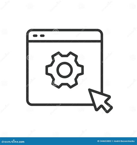 Website Settings Icon In Line Design Website Settings Configuration Options Preferences