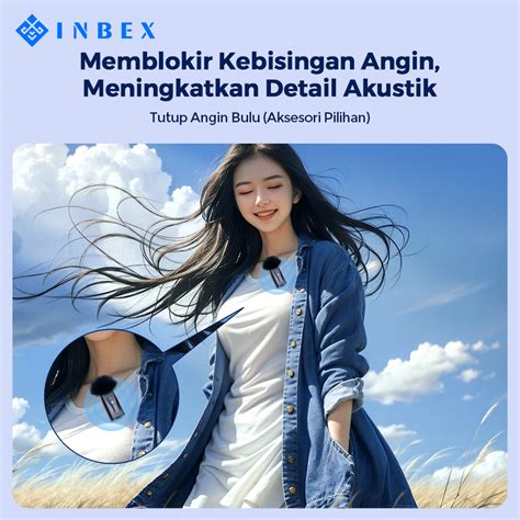 Jual Inbex Im4 Microphone Wireless Live Stream Video Mic Clip Dual Lavalier Bluetoothandcharging