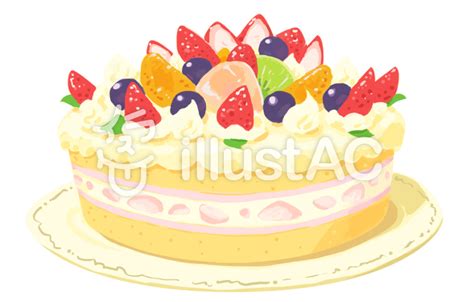 ホールケーキイラスト／無料イラストなら「イラストac」