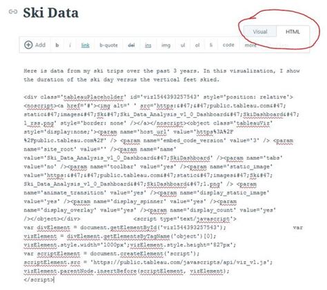 Embedding Interactive Dashboard Into Wordpress Site