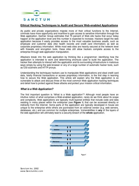 auditing and securing web enabled applications pdf web application